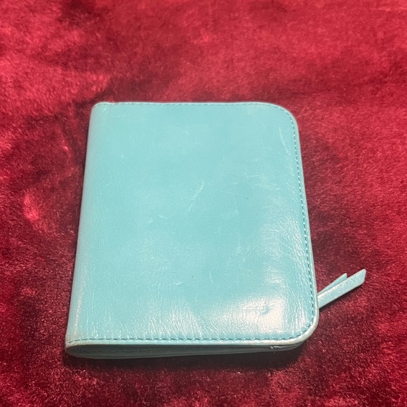 HOBO | Bags | Hobo Bifold Wallet In All Leather Beautiful Turquoise In ...